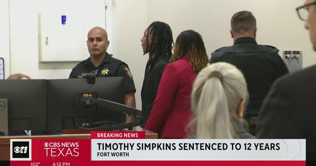Timothy Simpkins sentenced to 12 years - CBS Texas