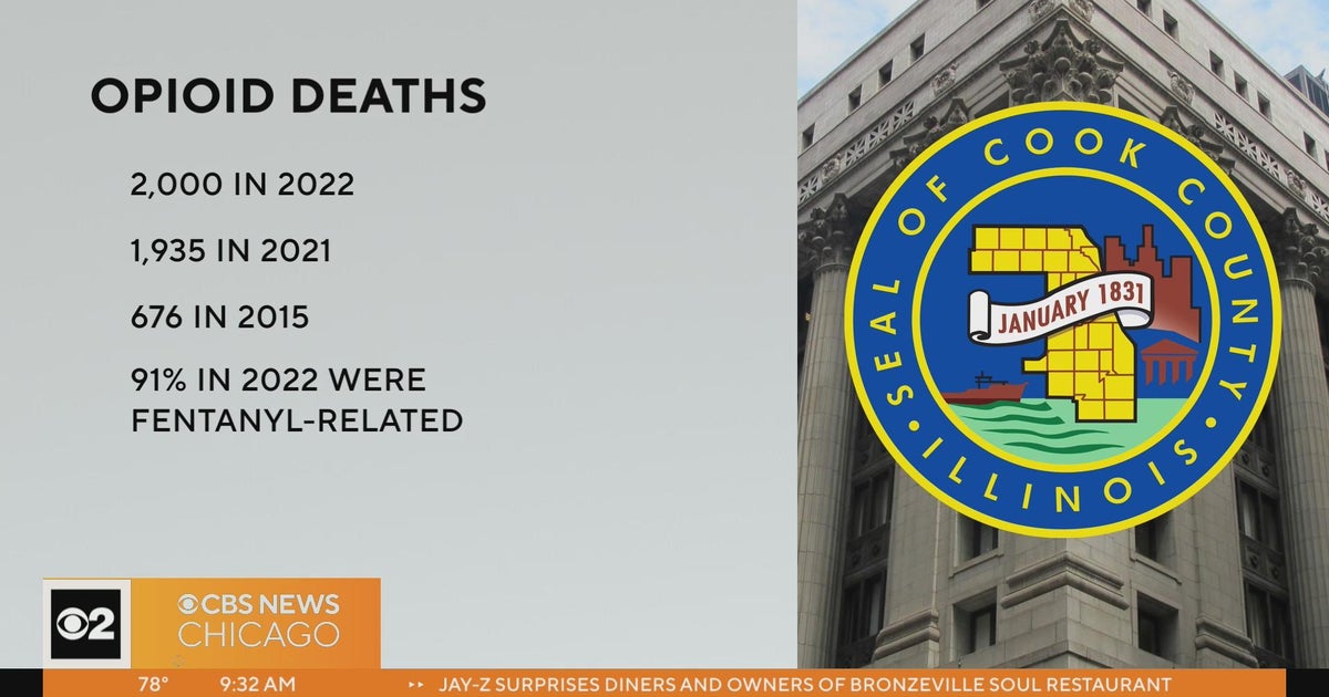 Opioid overdose deaths reach new record in Cook County - CBS Chicago