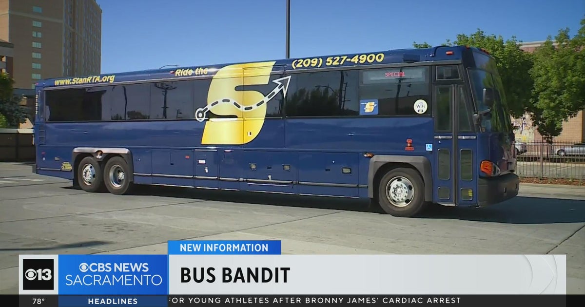 Search underway for Modesto transit bus bandit - CBS Sacramento