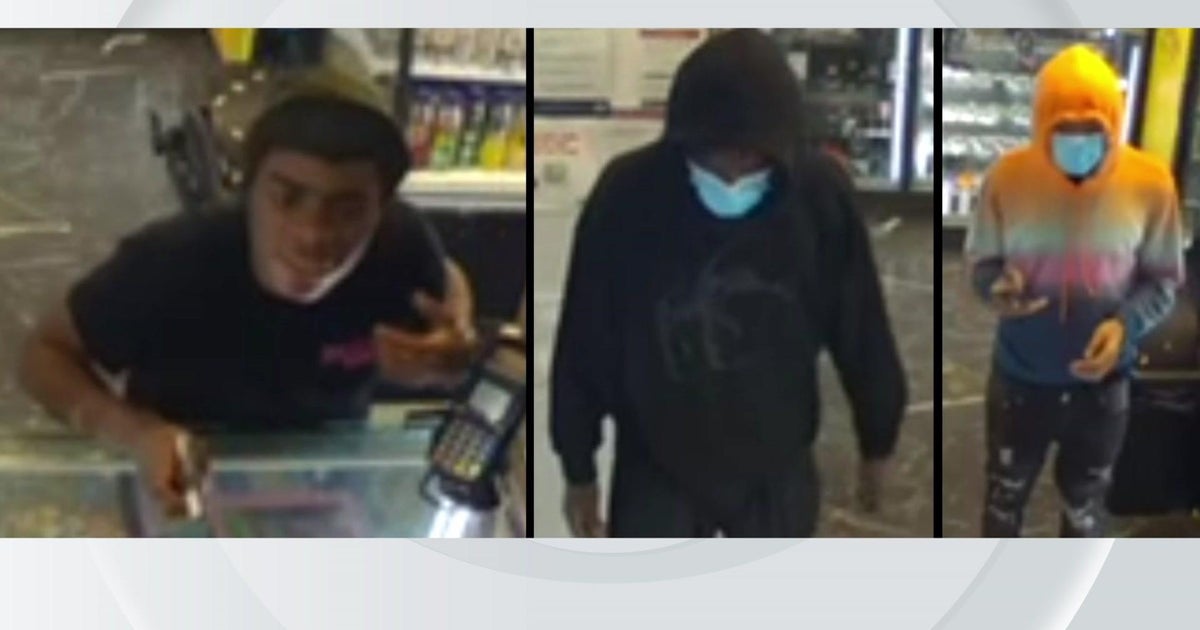 3 wanted in armed robbery at Queens convenience shop - CBS New York
