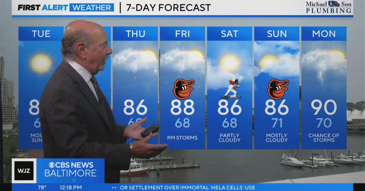 Marty Bass has you Tuesday afternoon forecast (8/1/2023) - CBS Baltimore