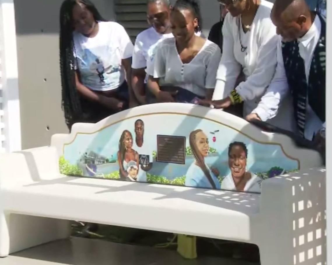 Memorial bench unveiled at the 'Slauson Six' site where a traveling ...