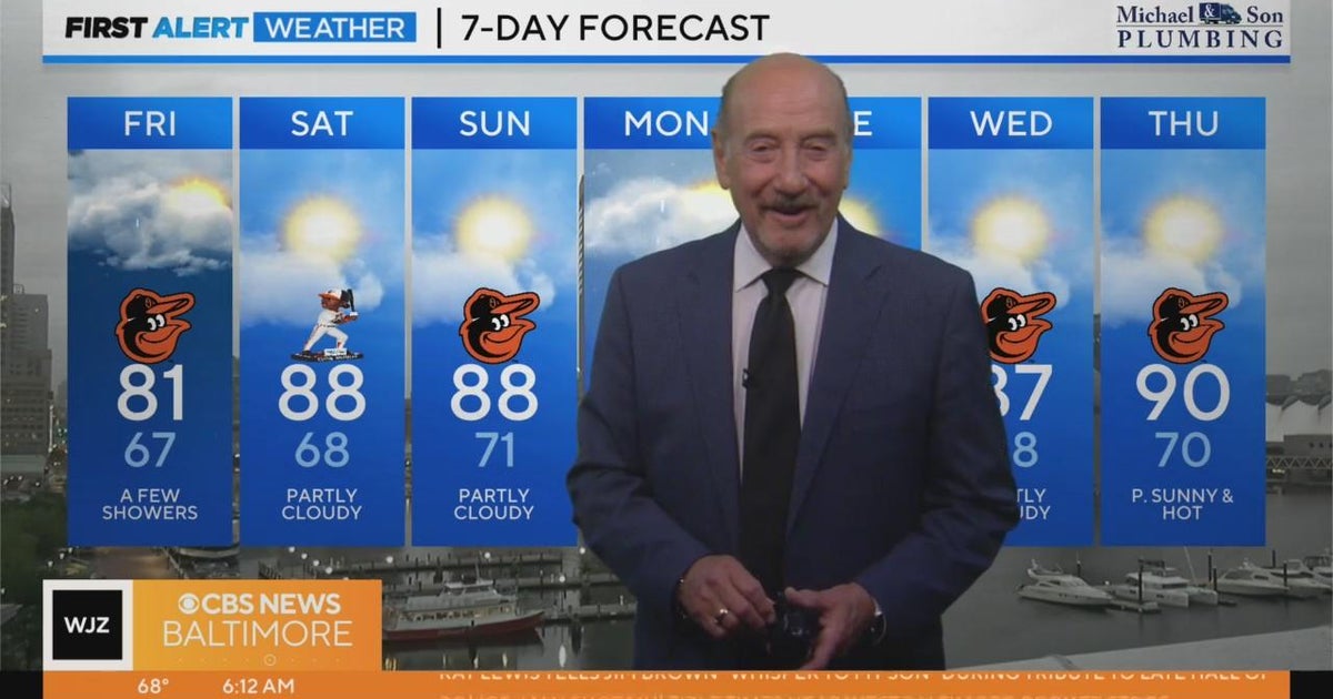 Marty Bass has your Friday morning forecast 8/4 - CBS Baltimore