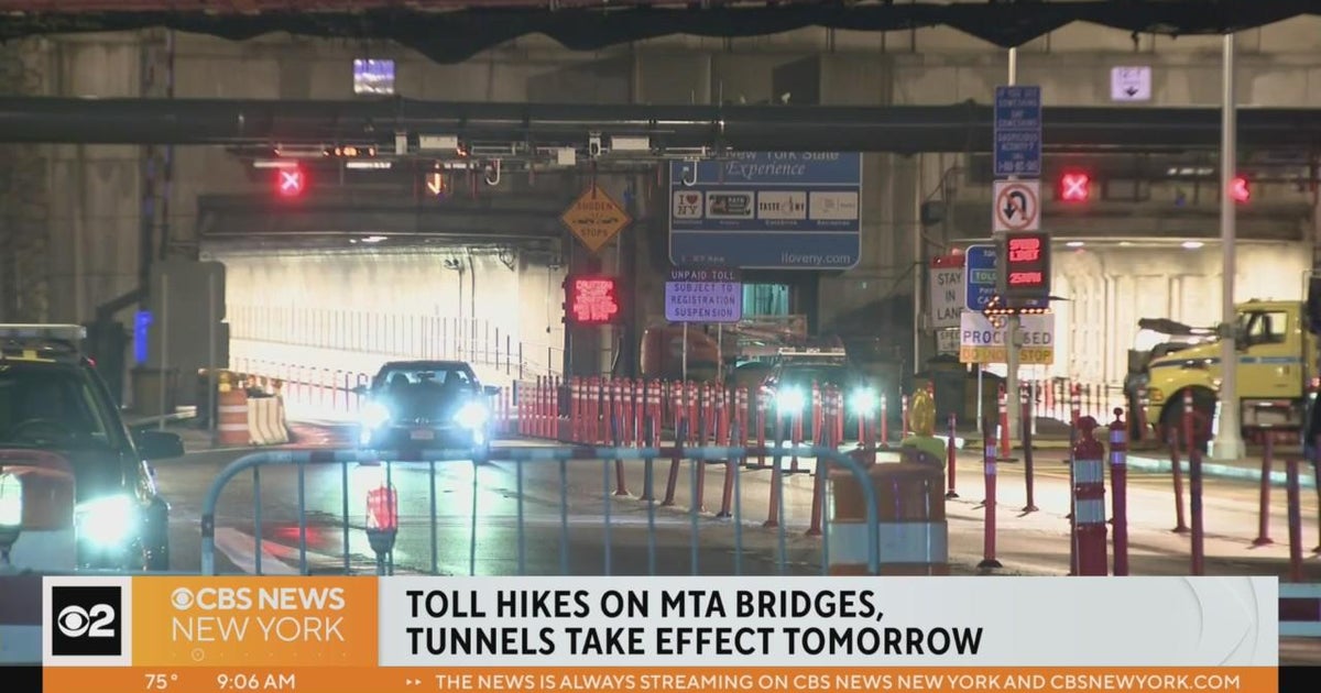 MTA toll hikes going into effect - CBS New York