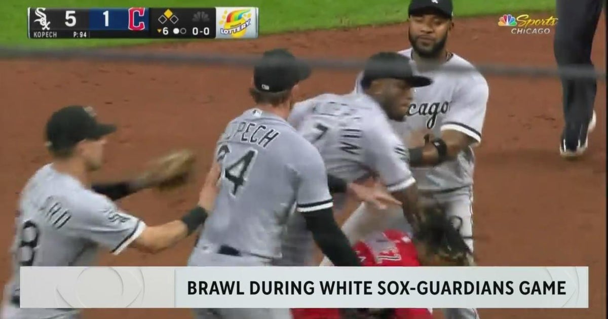 Brawl during White Sox Guardians game - CBS Miami