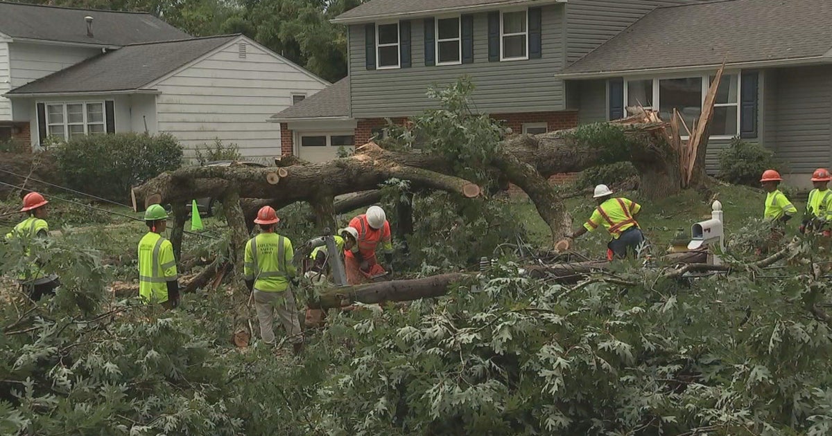 Storm damage in Newark, Delaware caused by straight-line winds, NWS ...
