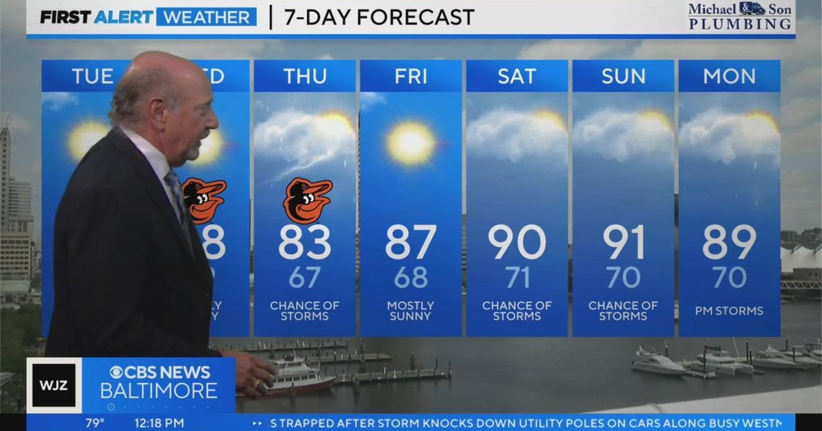 Marty Bass has your Tuesday afternoon forecast (8/8/2023) - CBS Baltimore