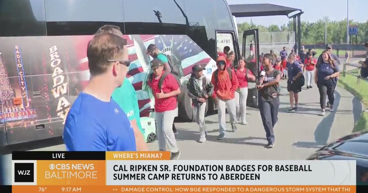 Where's Miana? Learning all about the Badges for Baseball summer camp ...