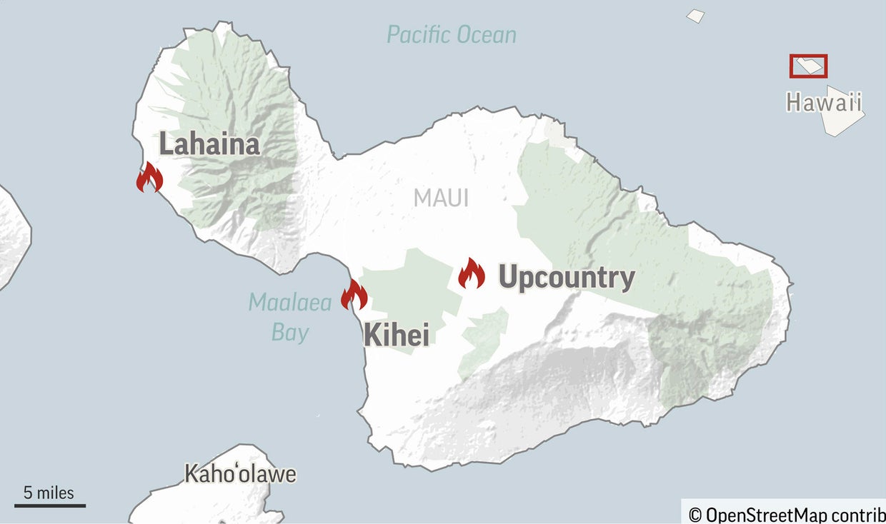 Map, satellite images show where Hawaii fires burned throughout Lahaina ...