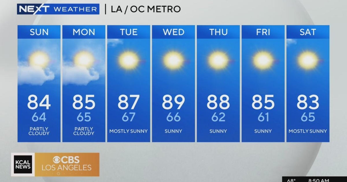 Alex Biston's weather forecast (Aug. 13) - CBS Los Angeles