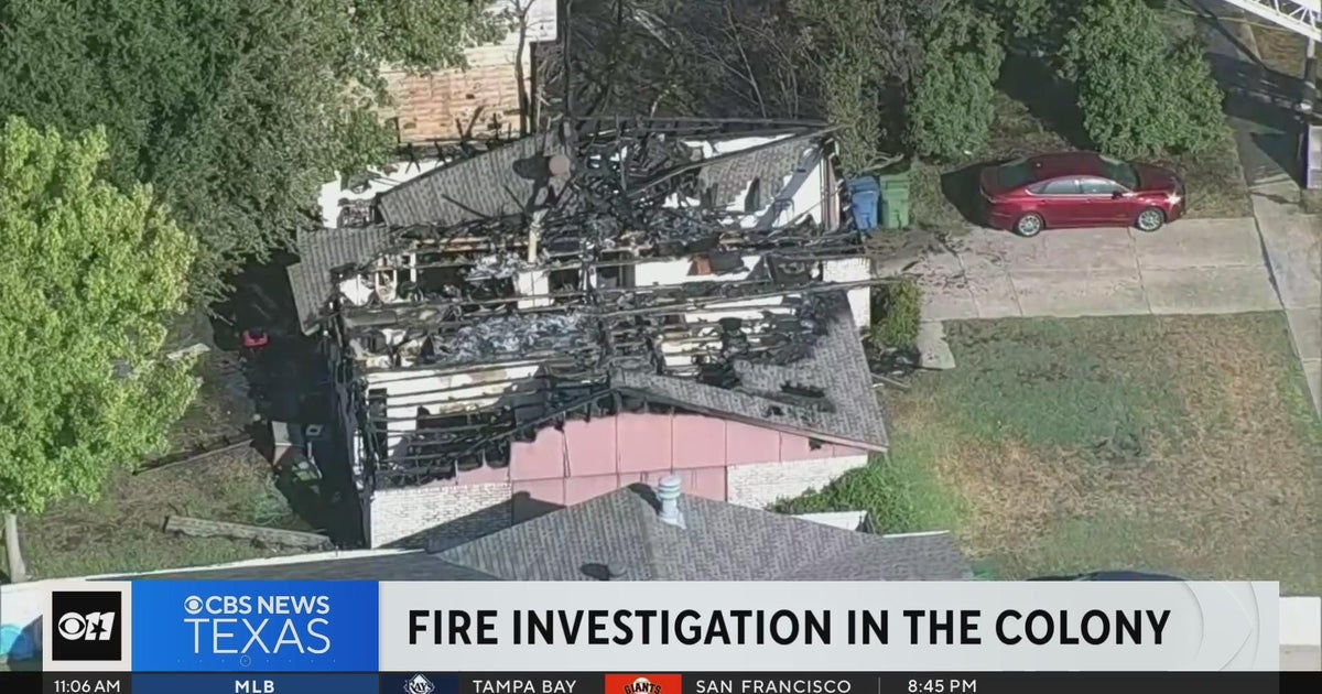 Crews investigating fire in The Colony - CBS Texas
