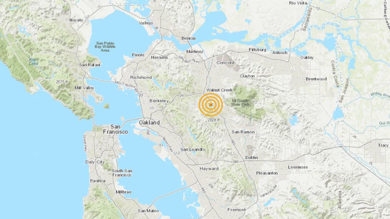 Update: 3.0 earthquake hits Alamo; Shaking felt across East Bay - CBS ...