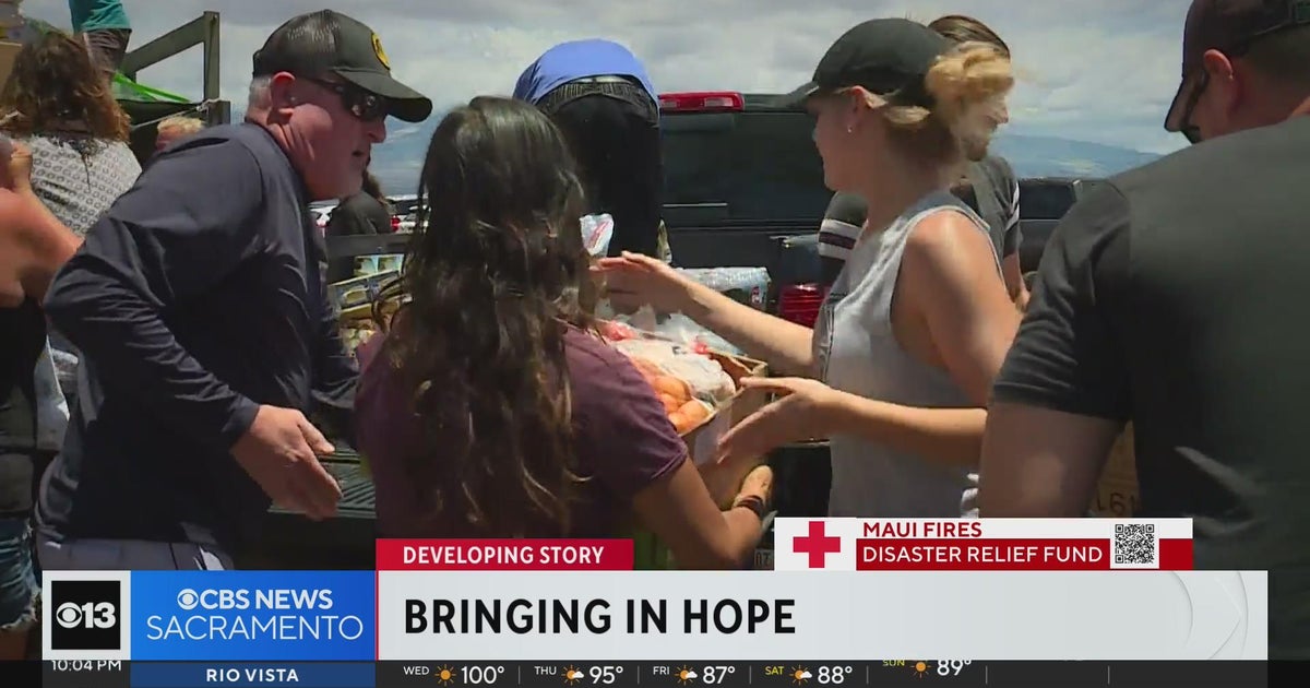 Volunteers help bring hope on Maui - CBS Sacramento