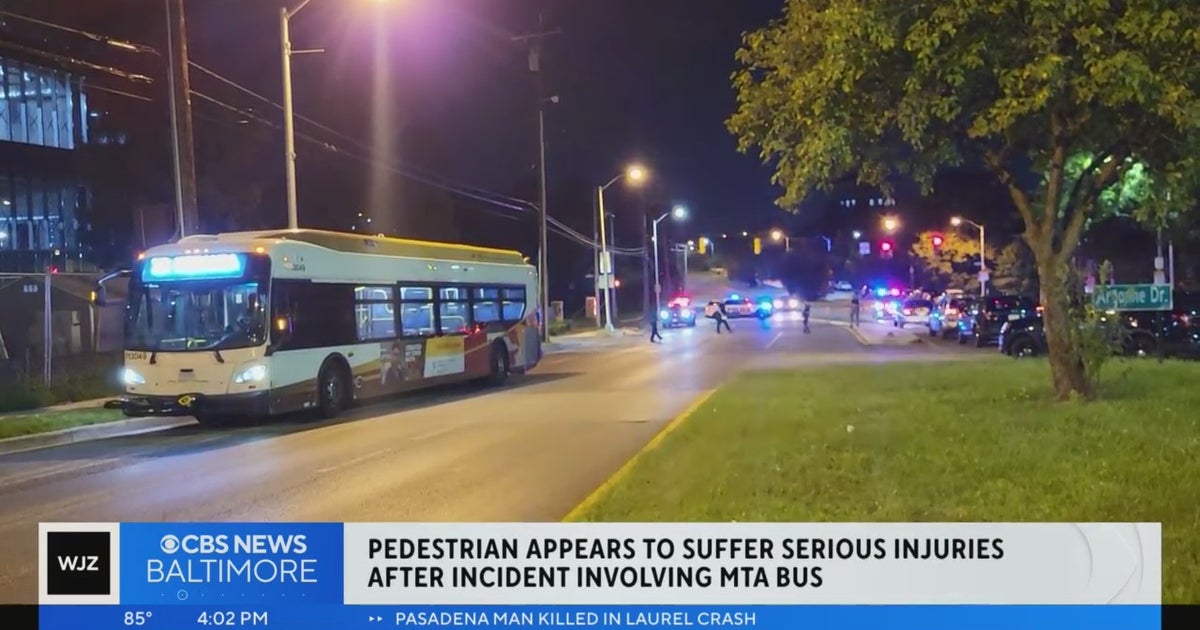 Pedestrian in critical condition following collision with MTA bus - CBS ...