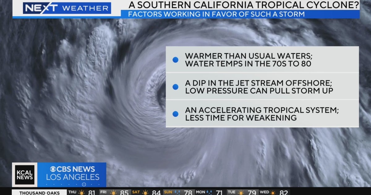 Tracking Hurricane Hillary as it approaches Southern California - CBS Los Angeles