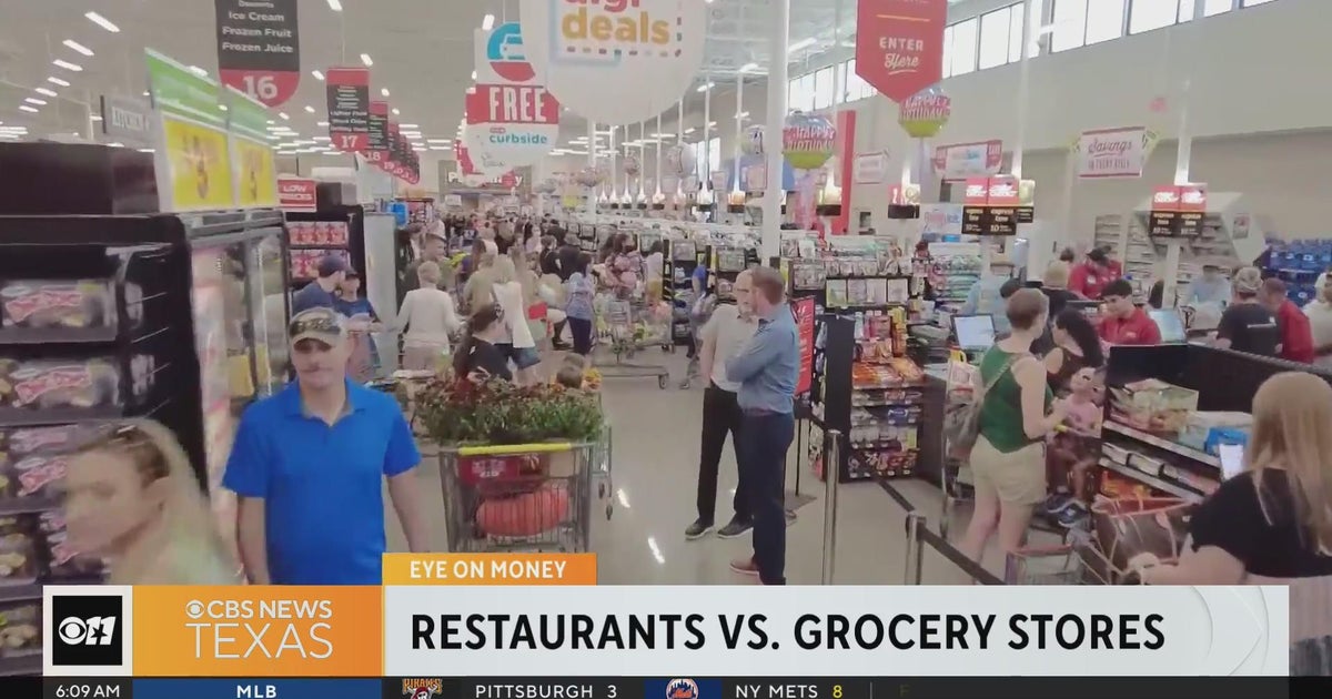 Grocery store prices fall, creating competition with restaurants - CBS ...