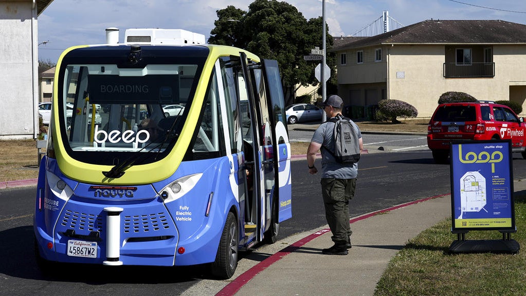 Driverless bus service launches on SF Treasure Island following ...