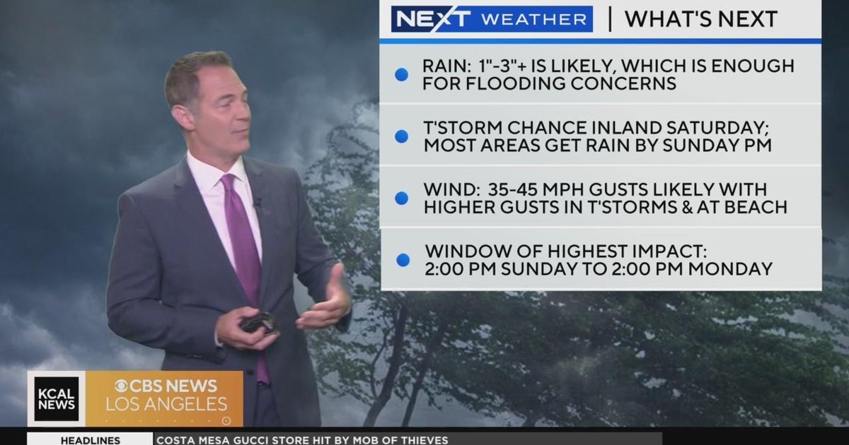 Tracking Hilary: Highest impacts will be 2 p.m. Sunday to 2 p.m. Monday ...