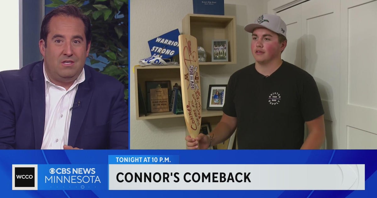 Preview: Back at home with footballer Connor Erickson - CBS Minnesota