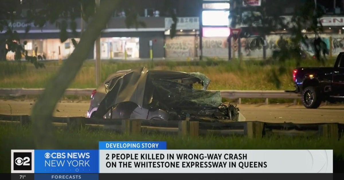 2 people killed in wrong-way crash on Whitestone Expressway - CBS New York