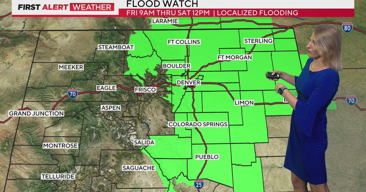 Heavy rain coming in to Denver area in evening, potential for flooding ...
