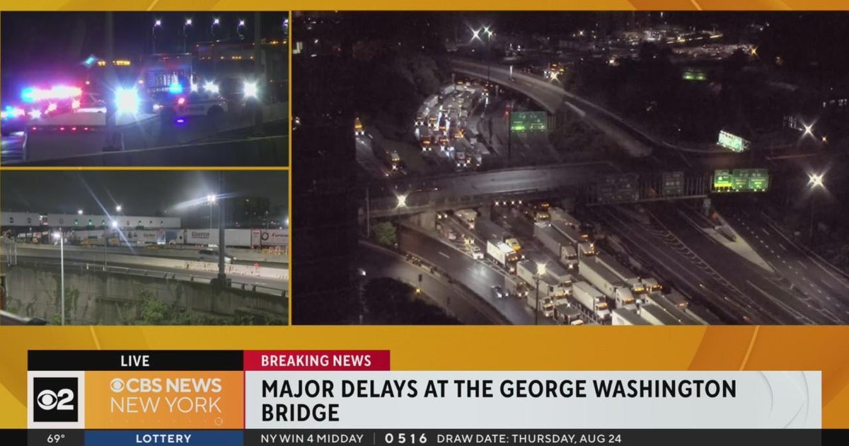 Major delays at George Washington Bridge - CBS New York