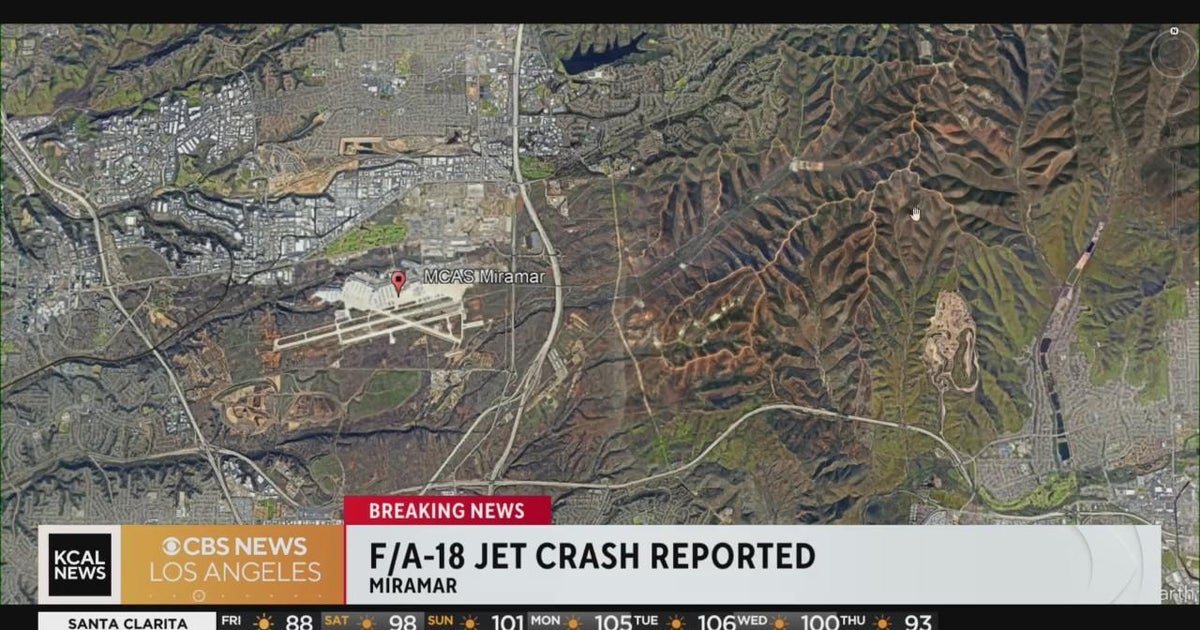 F/A-18 fighter jet crash reported near San Diego - CBS Los Angeles