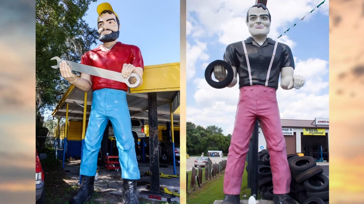 The towering legends of the "Muffler Men" - CBS News