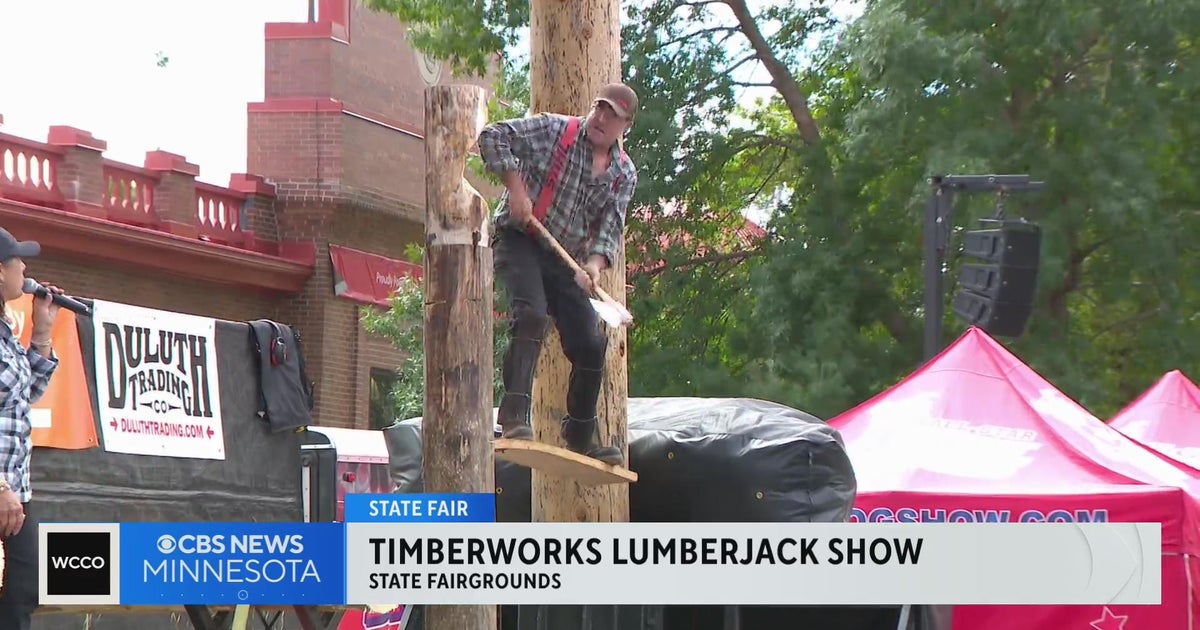 Lumberjacks compete, show off skills at fair - CBS Minnesota