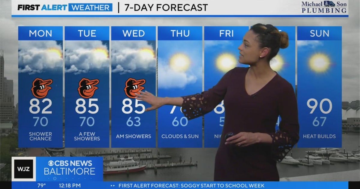 Meteorologist Abigail Degler has your Monday afternoon forecast 8/28/2023 - CBS Baltimore