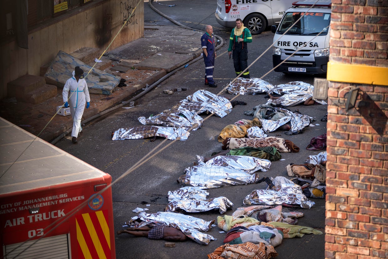 Dozens killed in South Africa as fire guts building many homeless ...