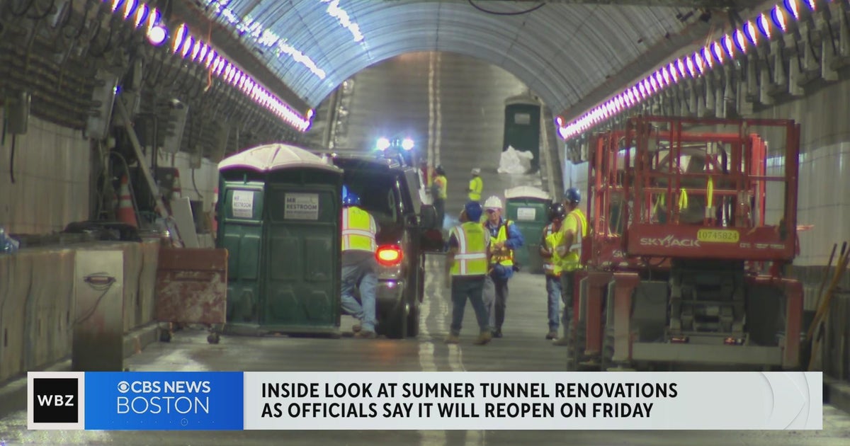Sumner Tunnel set to reopen after renovations - CBS Boston