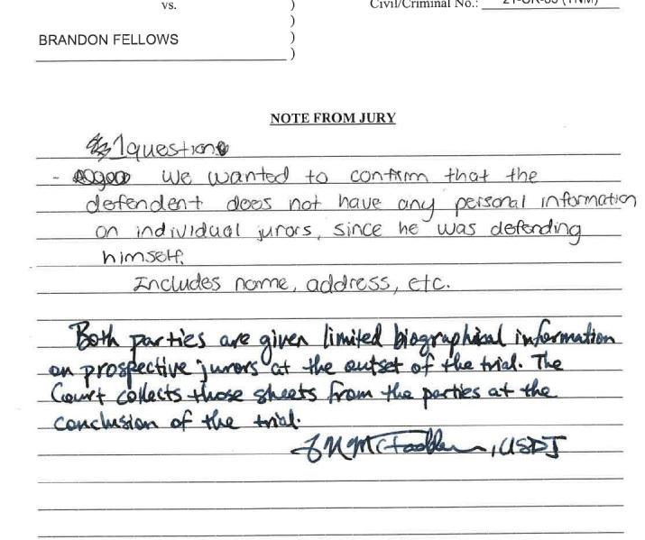 Jury in Jan. 6 case asks judge about risk of angry defendant accessing ...