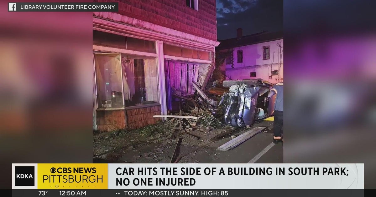 Vacant building in South Park hit by car - CBS Pittsburgh