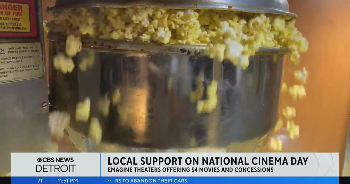 Michigan-based theater offering $4 movies for National Cinema Day - CBS ...