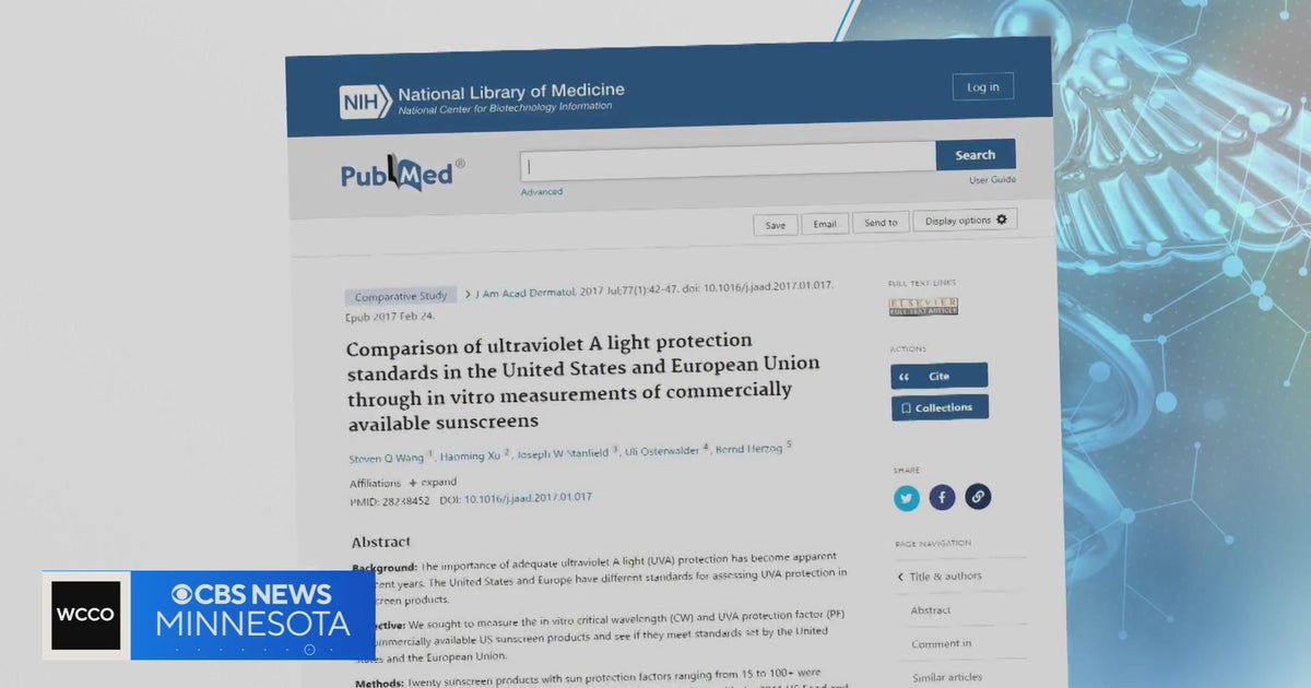 Health Watch: The push to increase sunscreen effectiveness - CBS Minnesota