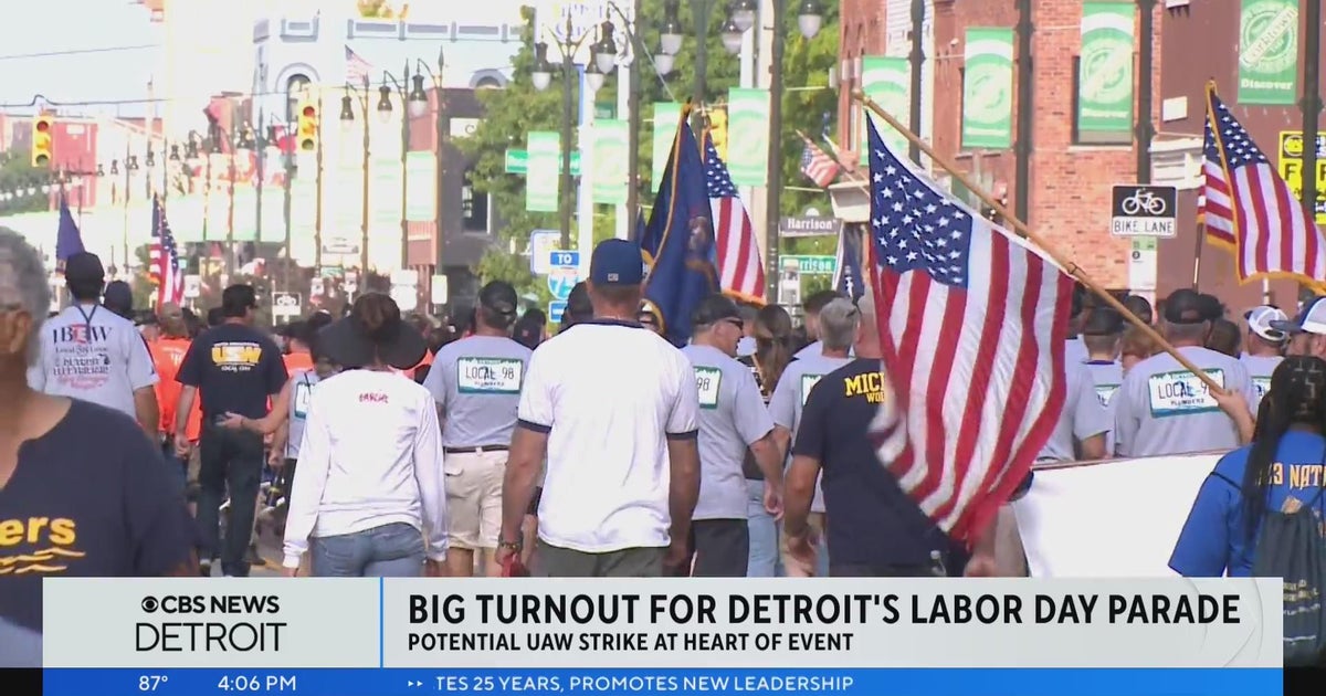 Big turnout for the return of Detroit's Labor Day Parade - CBS Detroit