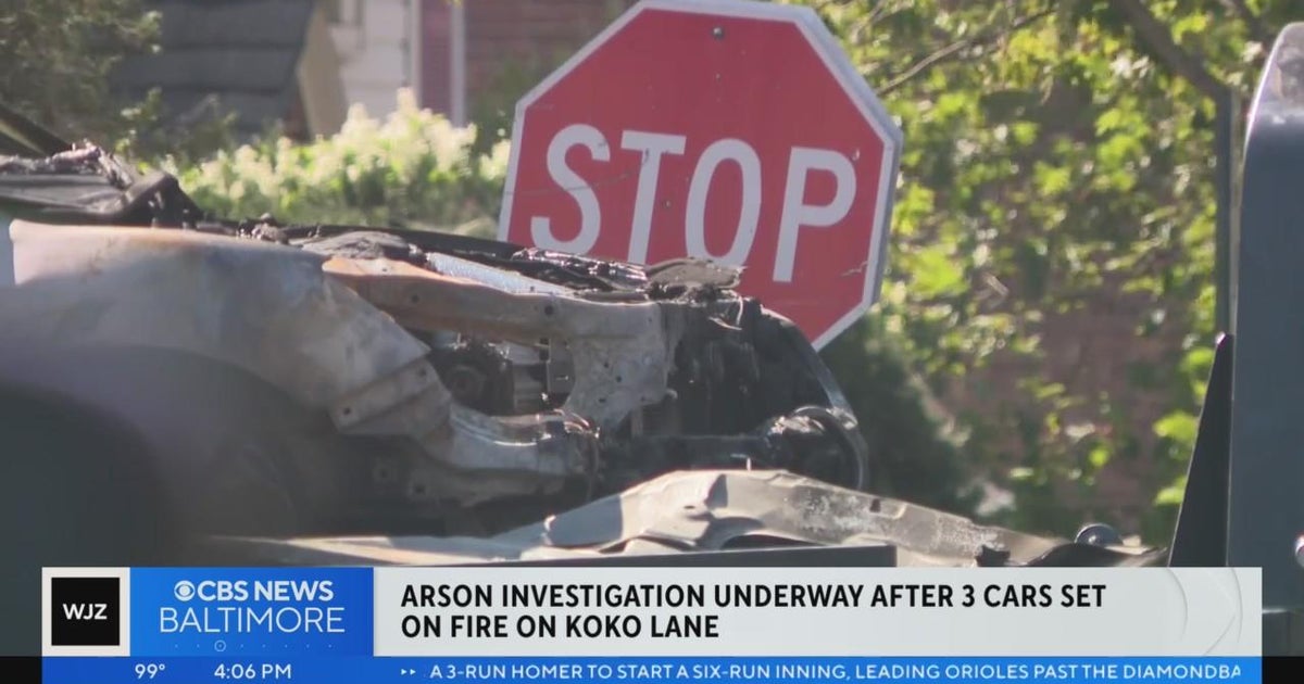 West Baltimore car fires investigated as arson - CBS Baltimore