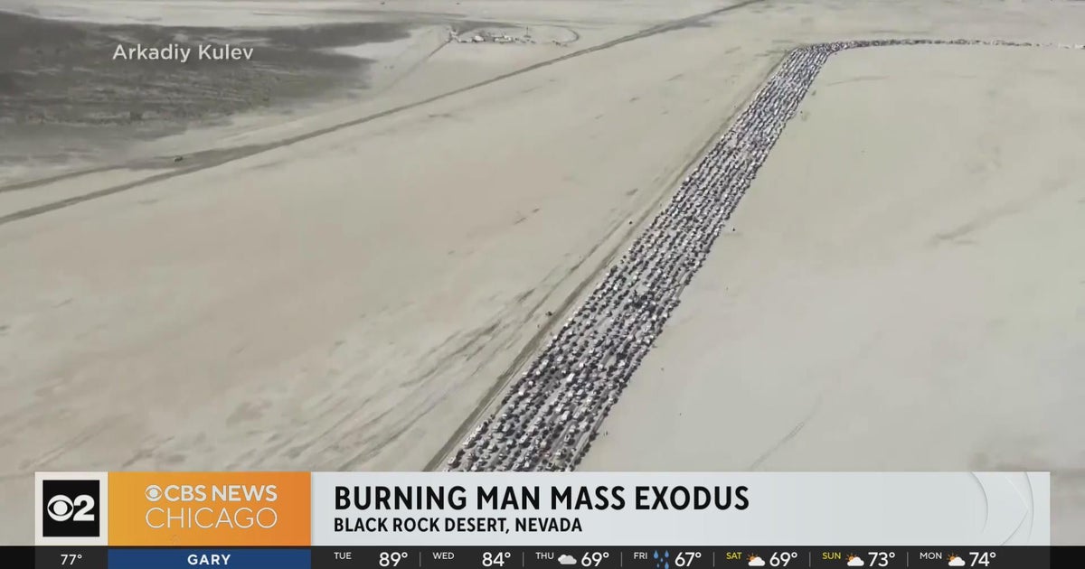 Thousands still stranded after flooding at Burning Man Festival - CBS ...