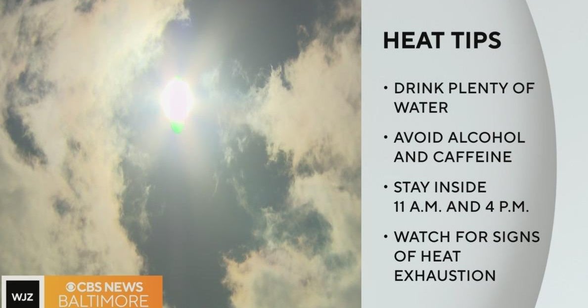 Beat the heat: Tips on how to avoid heat-related illness - CBS Baltimore