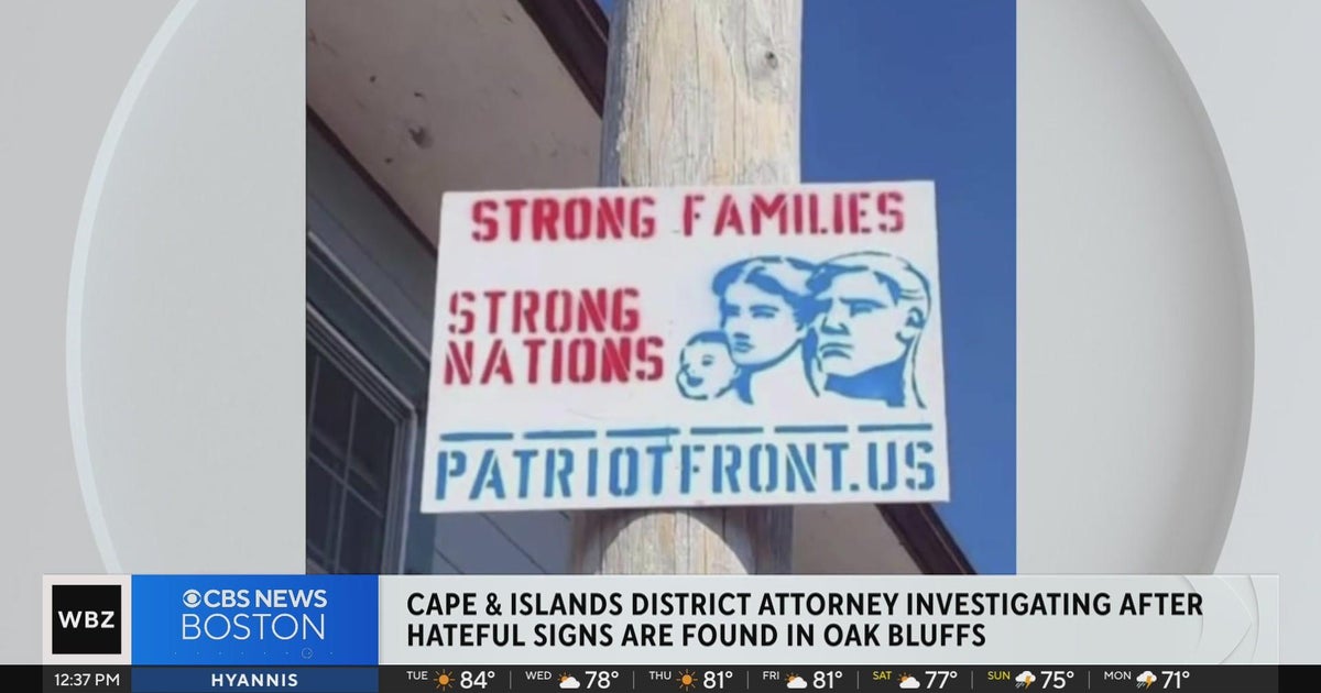 Oak Bluffs police investigating white supremacist signs posted outside ...