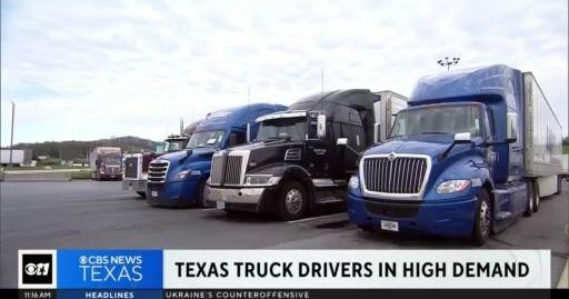 Texas truck drivers in high demand - CBS Texas