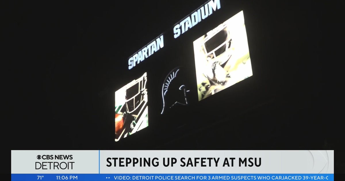 Michigan State University adds metal detectors at Spartan Stadium - CBS ...