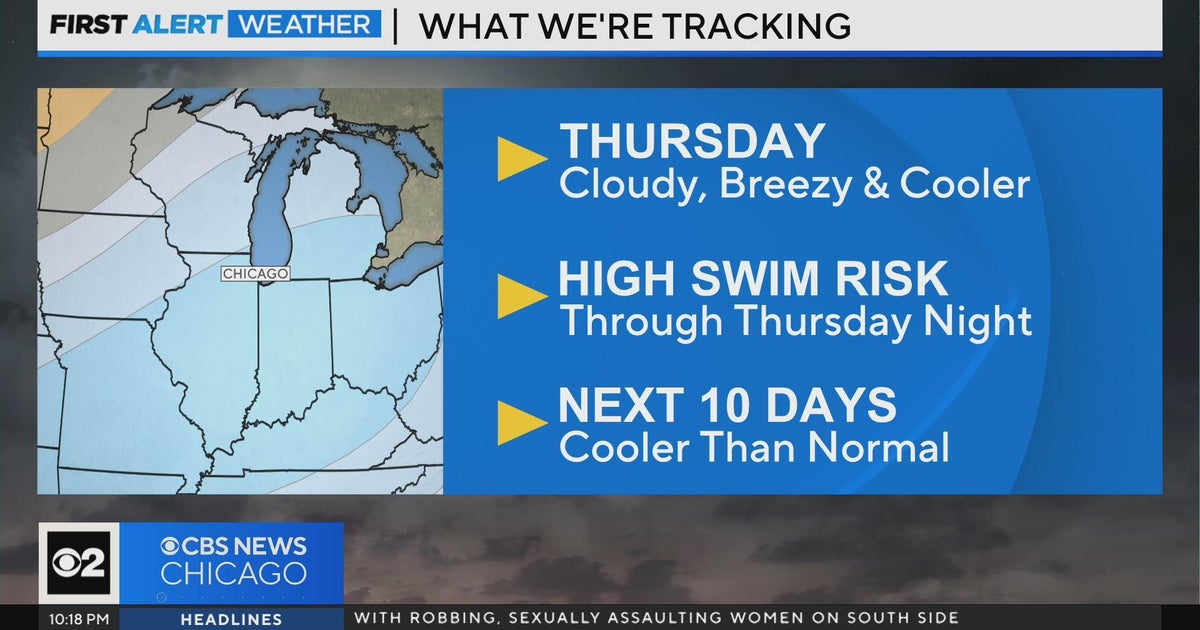 Chicago First Alert Weather: Cloudy, breezy, and colder Thursday - CBS ...