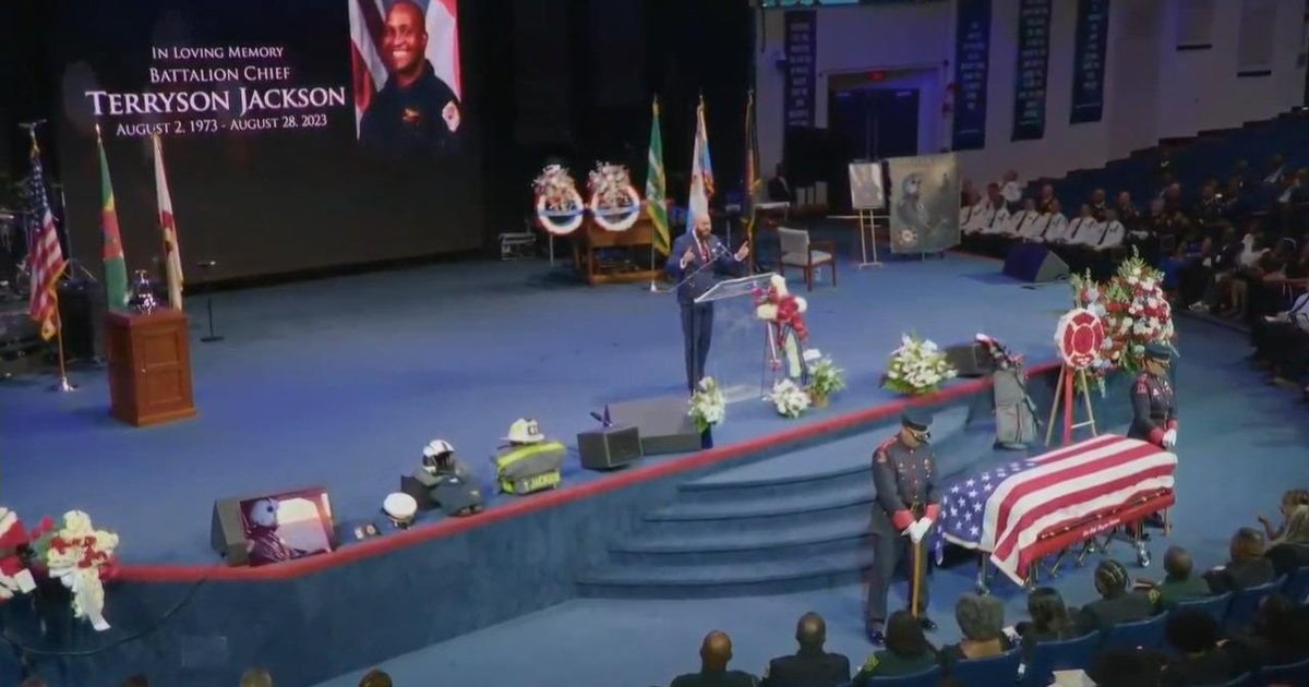 Celebration of life held for BSO Battalion Chief Terryson Jackson - CBS ...
