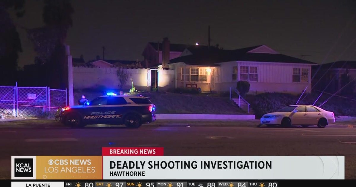 One man shot and killed in Hawthorne early Friday - CBS Los Angeles