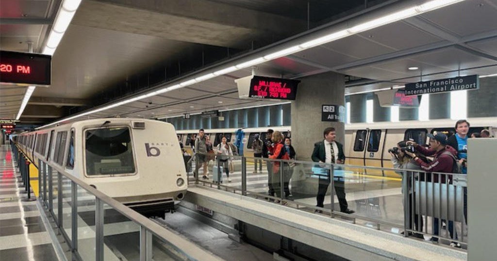BART runs final regularly-scheduled "legacy" train as new schedule begins - CBS San Francisco
