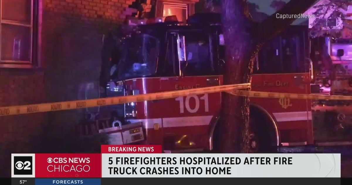 Chicago fire truck crashes into South Side home, 5 firefighters injured ...