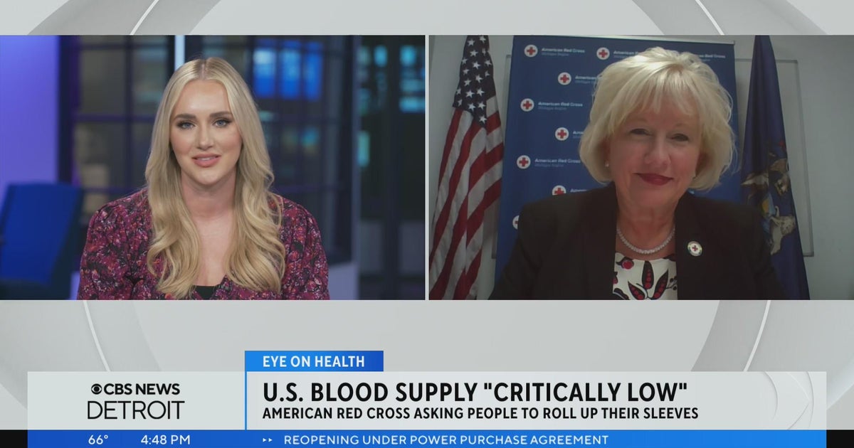 American Red Cross asking people to roll up their sleeves - CBS Detroit