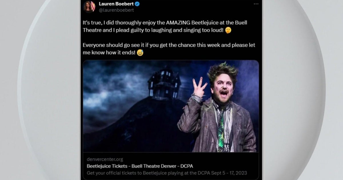 Boebert says she was removed from "Beetlejuice" performance in Denver ...